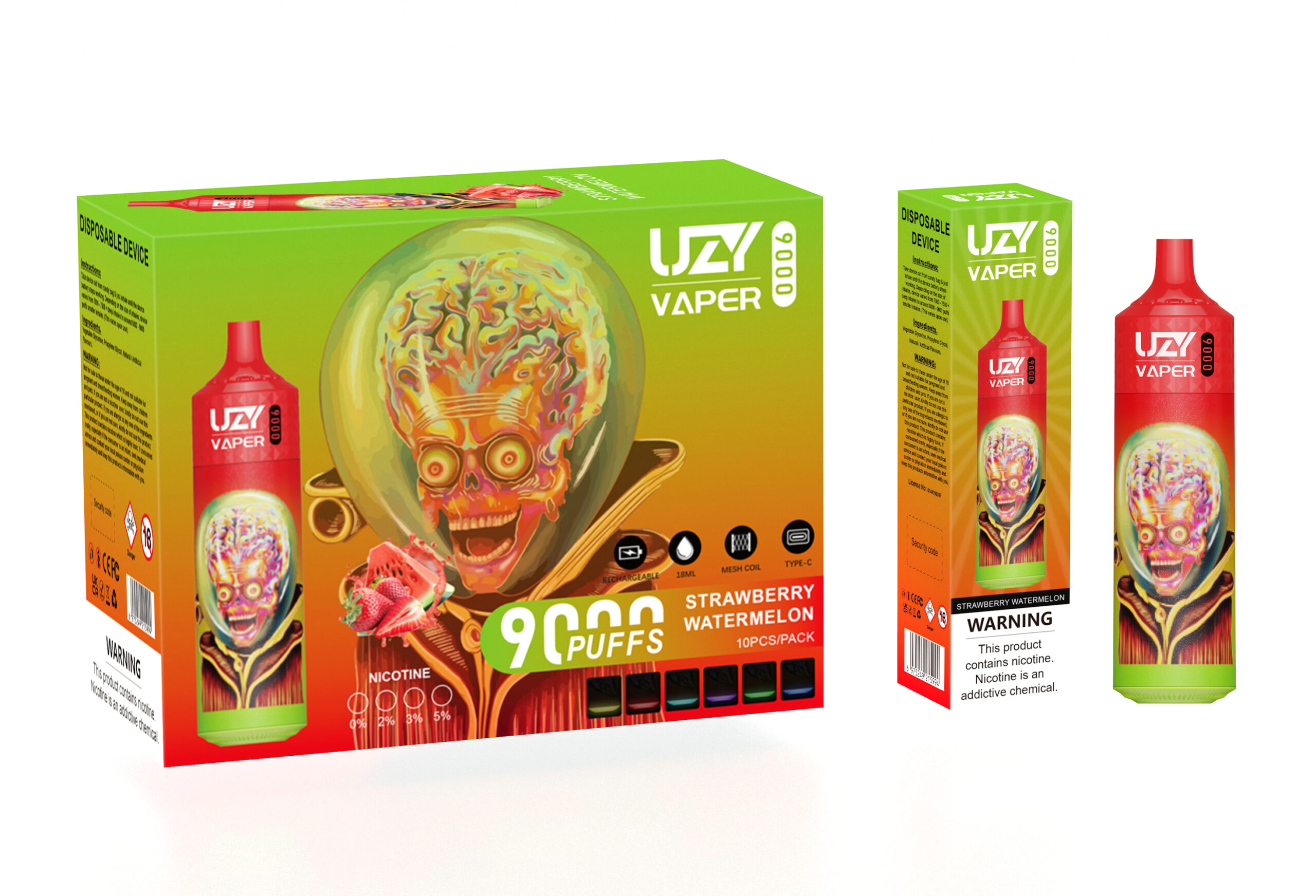 UZY Vaper 9000 9k Puffs Disposable Vape - DDVAPES